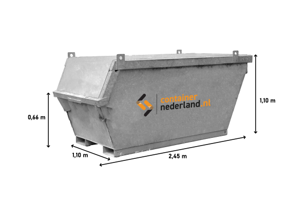 Groencontainer 2,5m³ open - Container Nederland