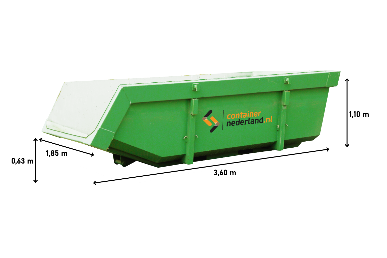 Puincontainer 6m³ open huren? | Container Nederland